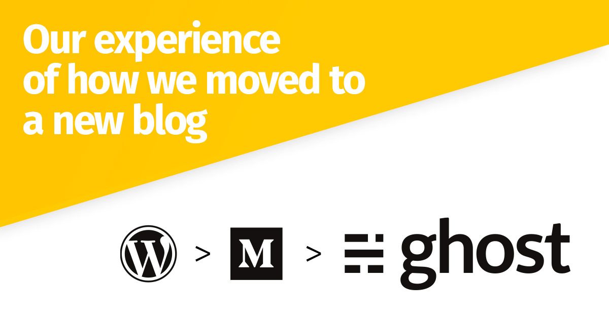 A short story of how we moved to a new blog