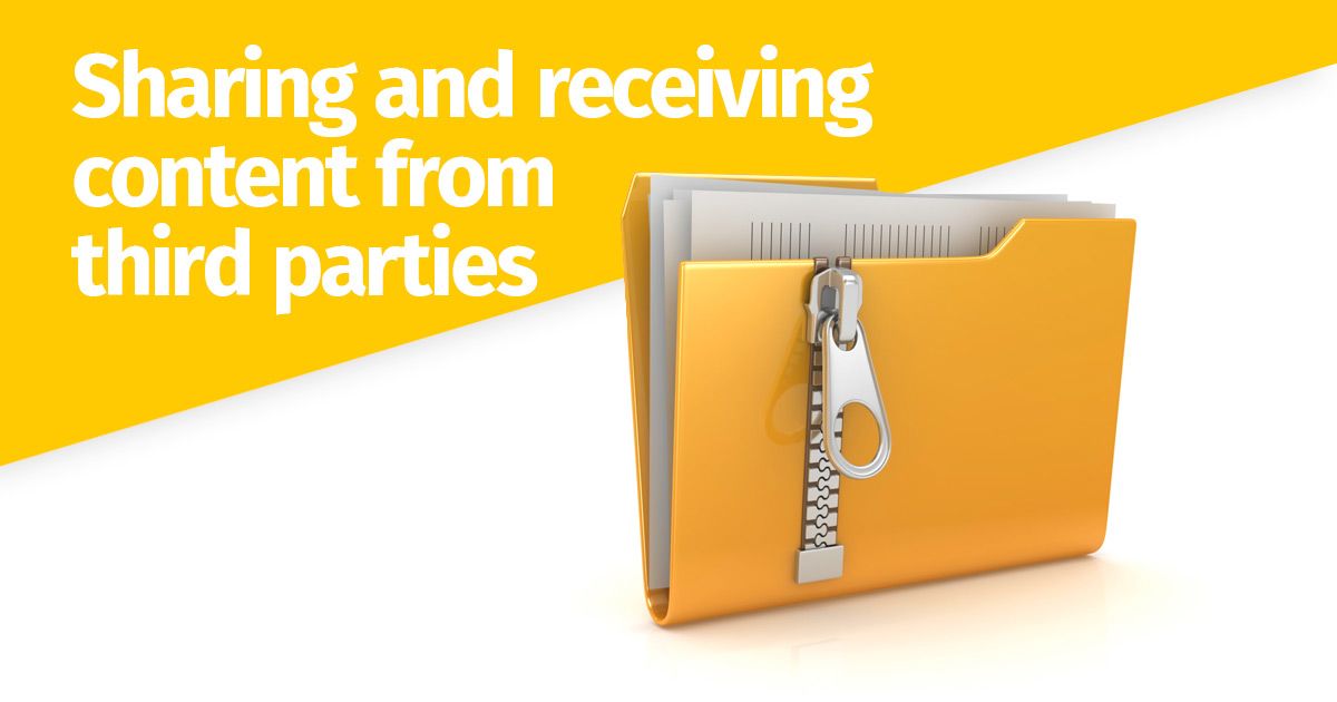 5 Best Ways to Share & Receive Content from Third Parties